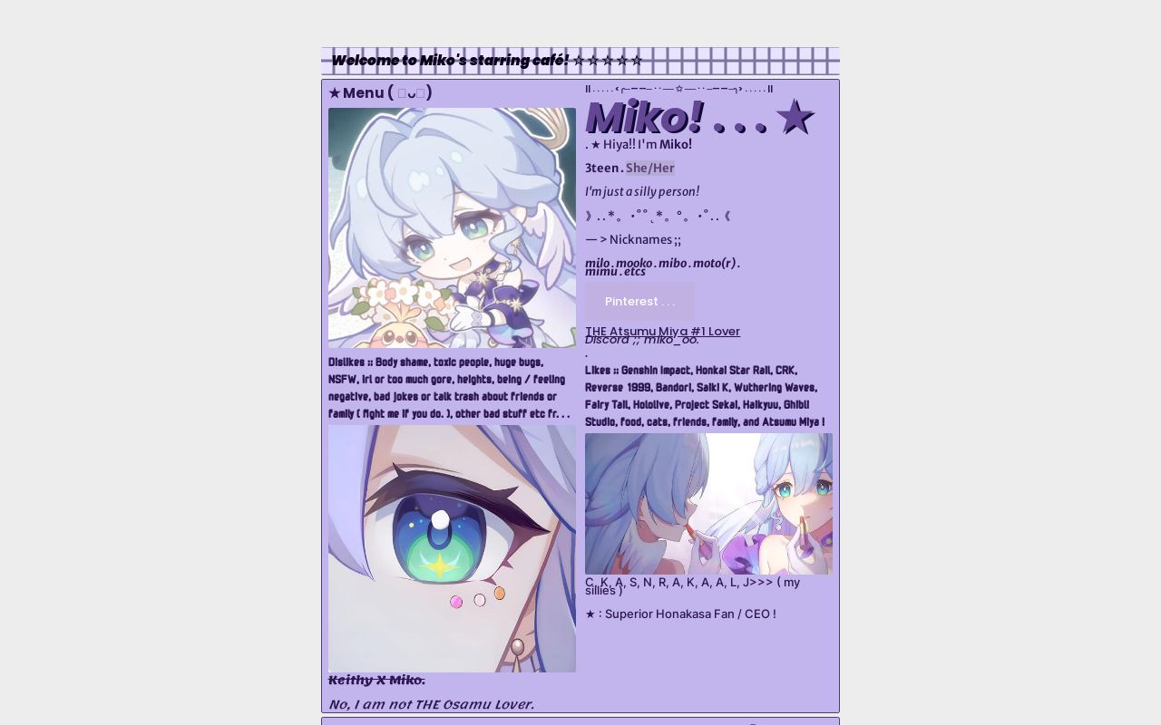Miko's carrd